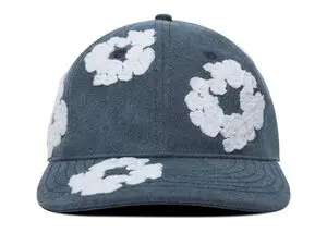 DENIM TEARS Cotton Wreath Dyed Cap - Navy Blue