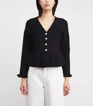 Sandro Peplum Cardigan