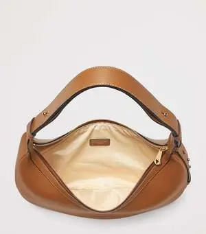 ASPINAL OF LONDON Large Soho Crescent Cross-body Bag - Brown
