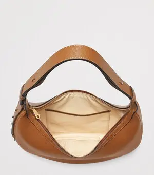 ASPINAL OF LONDON Large Soho Crescent Cross-body Bag - Brown