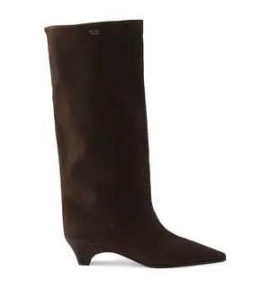 Prada Heeled Suede Boots