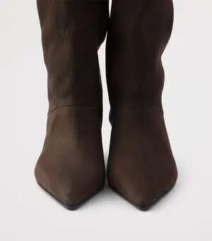 Prada Heeled Suede Boots