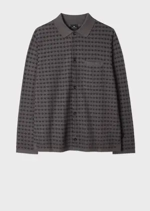 Paul Smith Knitted Cotton Collared Cardigan