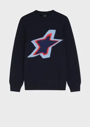 Paul Smith Regular-fit 'star' Crew Neck Jumper