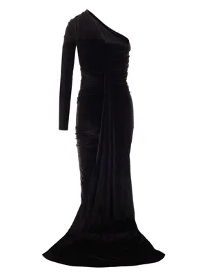 Balenciaga Velvet Maxi Dress