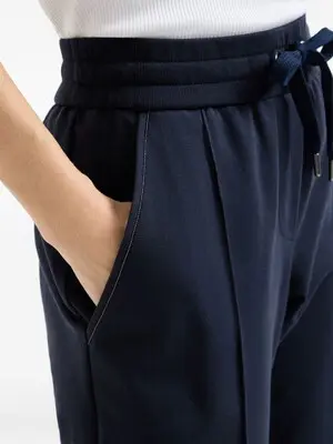Brunello Cucinelli Cotton Drawstring Trousers