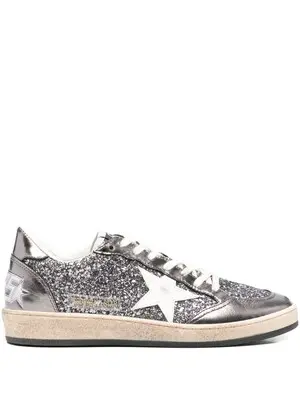 GOLDEN GOOSE Ball Star Leather Sneakers Grey