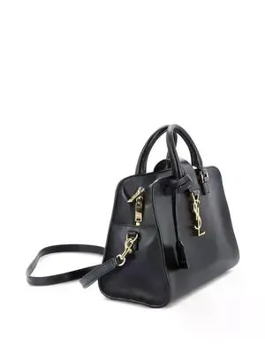 Saint Laurent Monogram Cabas Baby Satchel - Black