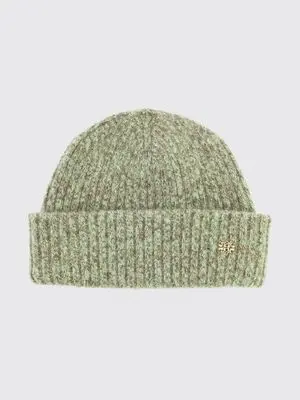GANNI Ribbed Beanie - Green