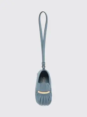 TOD'S Leather Loafer Keychain - Gnawed Blue