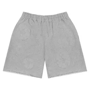 DENIM TEARS Mono Cotton Wreath Sweatshorts - Grey