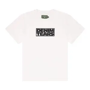 DENIM TEARS Box Logo Tee - White