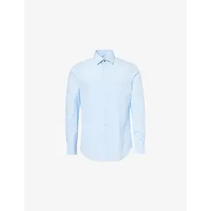 Paul Smith Tailored-fit Long-sleeves Cotton-poplin Shirt