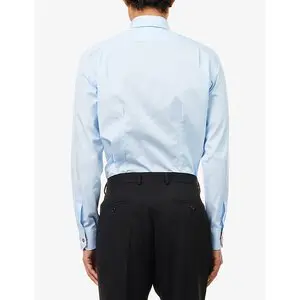 Paul Smith Tailored-fit Long-sleeves Cotton-poplin Shirt