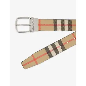 Burberry Check Leather Belt