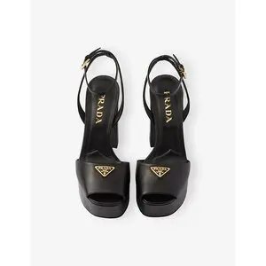 Prada Nappa Leather Platform Sandals