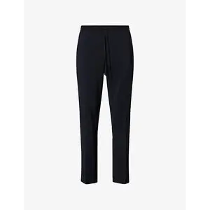 Corneliani Drawstring Straight-leg Wool Trousers