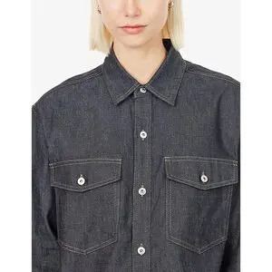 JW Anderson Oversized Denim Shirt With Patch Pockets
