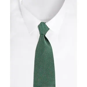 TOM FORD Check-print Textured Silk Tie