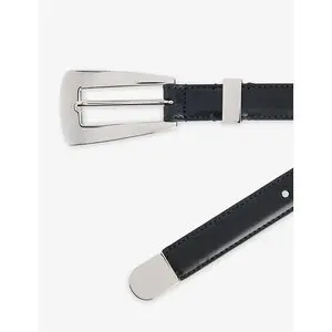 Khaite Lucca Leather Belt - Black