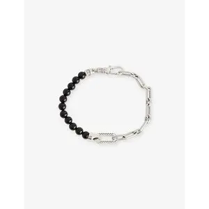 THOMAS SABO Chain-link Beaded Sterling Silver Onyx Bracelet - Black