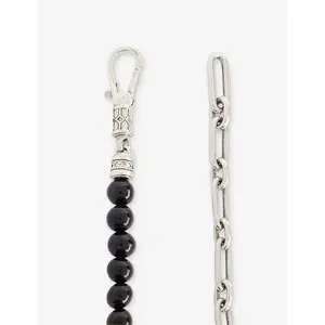 THOMAS SABO Chain-link Beaded Sterling Silver Onyx Bracelet