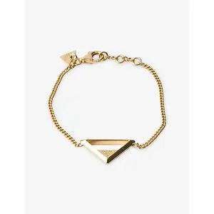 Prada Triangle Pendant Necklace - Gold/silver
