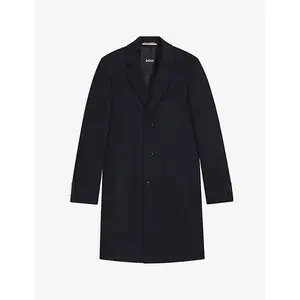BOSS Single-breasted Wool And Cashmere Coat
