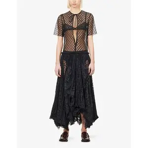 JW Anderson Multi-layer Woven Lace Maxi Dress