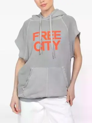 Freecity Drawstring Sweatshirts Hoodies For Women