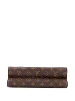 LOUIS VUITTON Victoire Handbag Monogram Canvas And Leather Shoulder Bag - Red