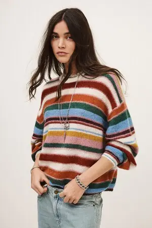 Ba&sh Serena Oversized Striped Sweater