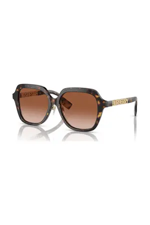 Burberry Sunglasses Square Acetate Frame - Brown