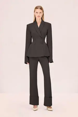 Alexis Helen Double-breasted Blazer - Black