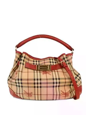 Burberry Checked Tote Bag