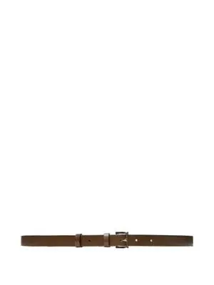 12 STOREEZ Square-buckle Leather Belt - Brown