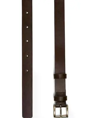 12 STOREEZ Square-buckle Leather Belt