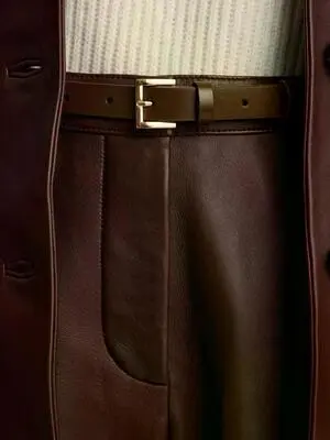 12 STOREEZ Square-buckle Leather Belt