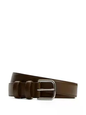 12 STOREEZ Square Buckle Leather Belt