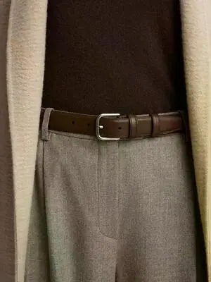 12 STOREEZ Square Buckle Leather Belt
