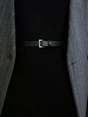 12 STOREEZ Square-buckle Leather Belt