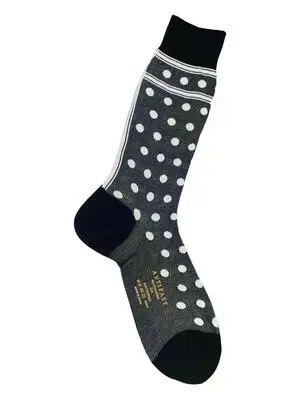 ANTIPAST Polka Dot Patterned Crew Socks - Grey