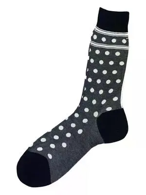 ANTIPAST Polka Dot Patterned Crew Socks