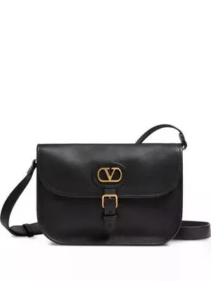 Valentino Garavani Antibes Leather Messenger Bag - Black