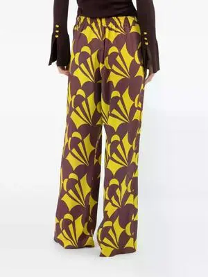 ODEEH Printed Pleated Trousers
