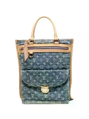 LOUIS VUITTON Monogram Denim Tote Bag
