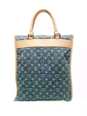 LOUIS VUITTON Monogram Denim Tote Bag
