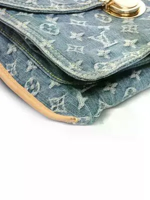 LOUIS VUITTON Monogram Denim Tote Bag