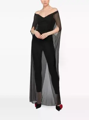 Brandon Maxwell Samira Off-shoulder Jumpsuit - Black