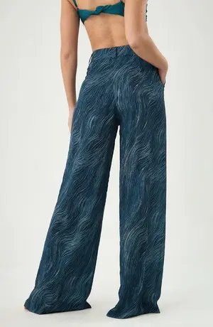 BOAMAR Naomi Print Wide-leg Pants